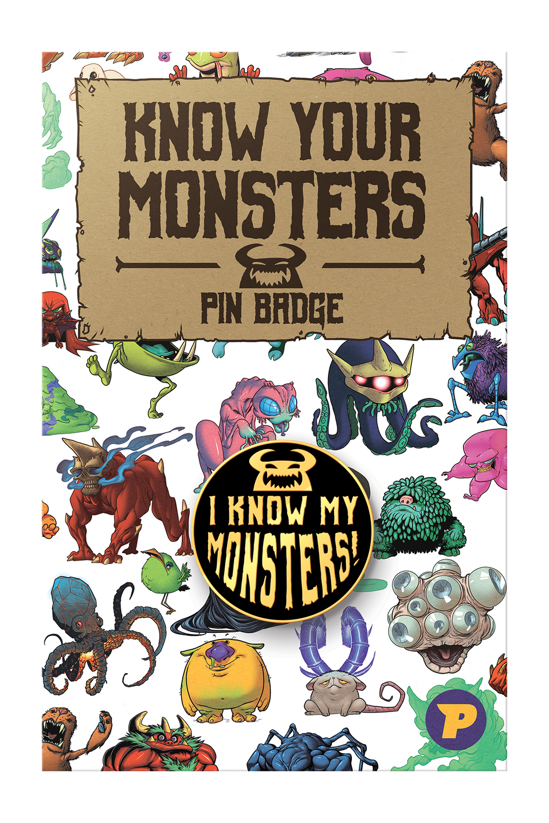 Know Your Monsters pin badge - The Phoenix Shop